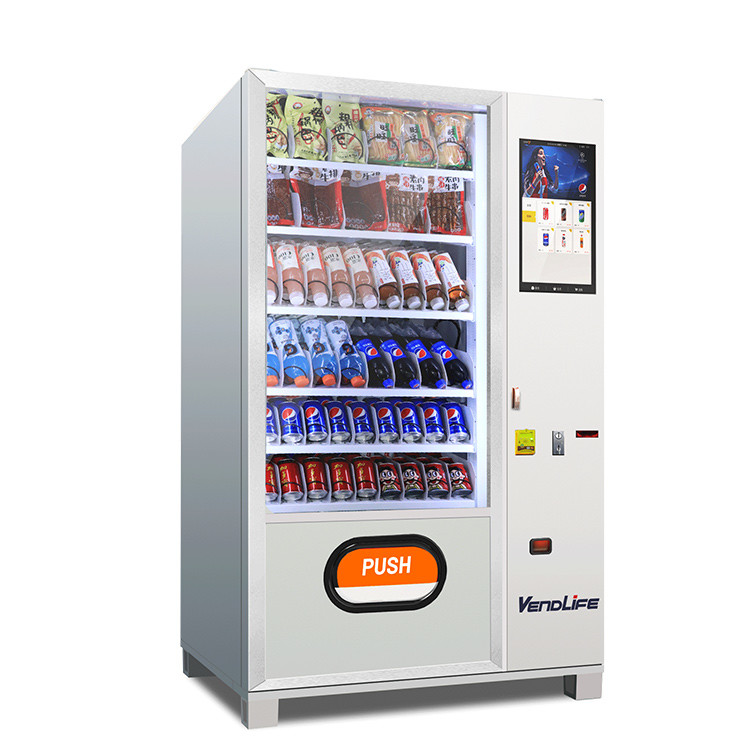 high capacity for snack and drinks Vendlife vending machine with metal ...